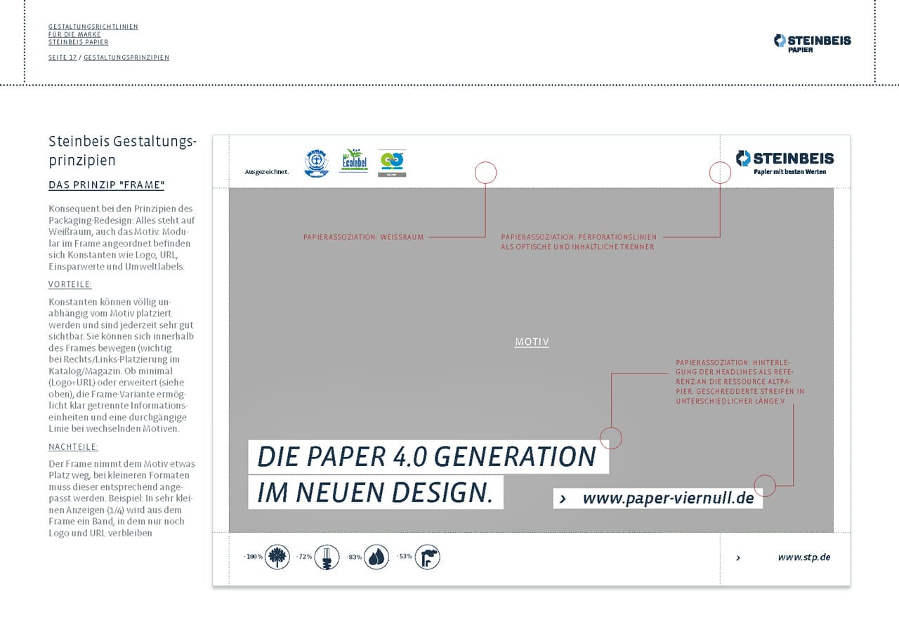 Steinbeis Papier Styleguide 2016 – Corporate Design Guidelines